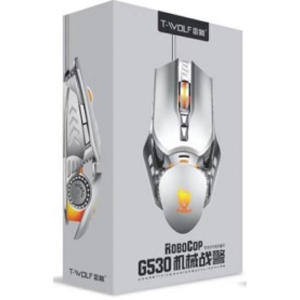 T-WOLF G530 Robocop Gaming RGB Oyuncu Mouse
