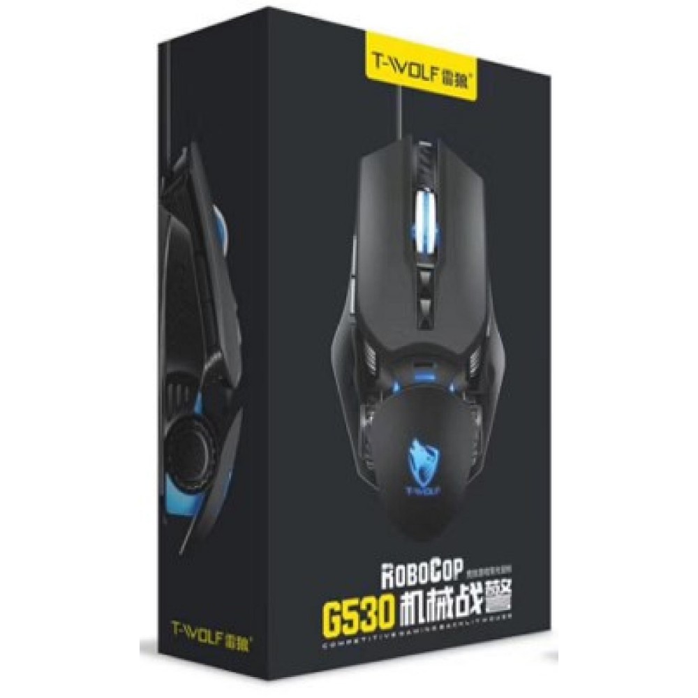 T-WOLF G530 Robocop Gaming RGB Oyuncu Mouse