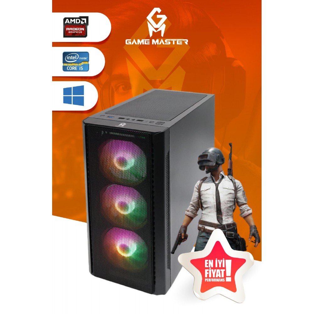 Game Master Echo 580 Intel i5-9400F CPU 16GB RAM 512GB SSD Rx580 Oyunc